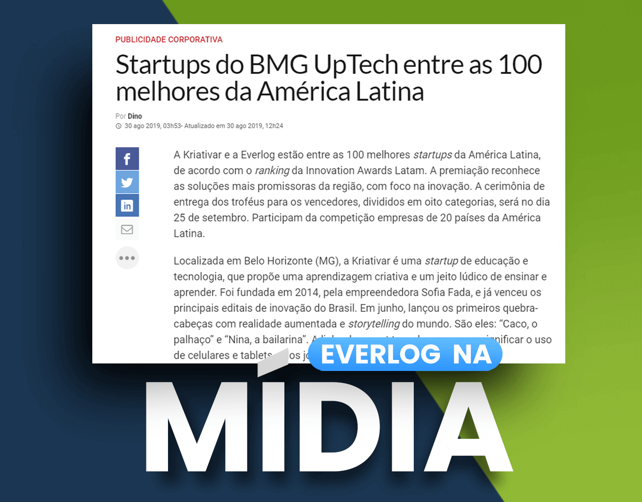 EVERLOG NA EXAME! - EVERLOG | GESTÃO DE FRETES